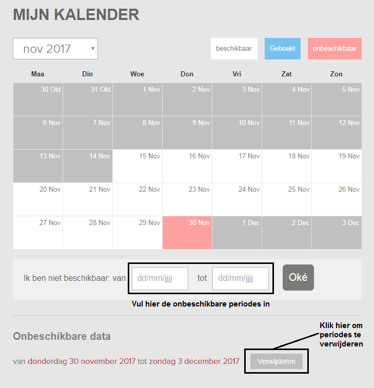 Hoe kan ik mijn kalender aanpassen? – Holidog